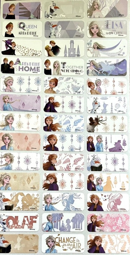 Frozen Waterproof Name Sticker Label Daycare Label School - Etsy