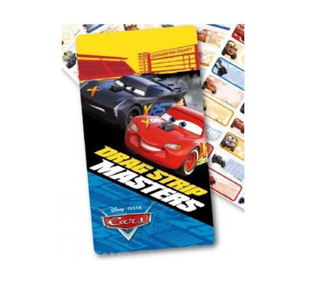 Cars Lightning Mcqueen Mini Folder for Personalized Kids School Name ...