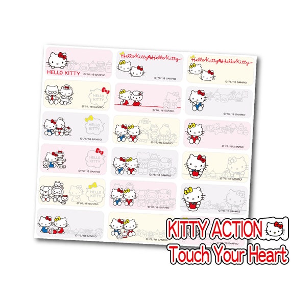 Hello Kitty Name Tag Design For Kids