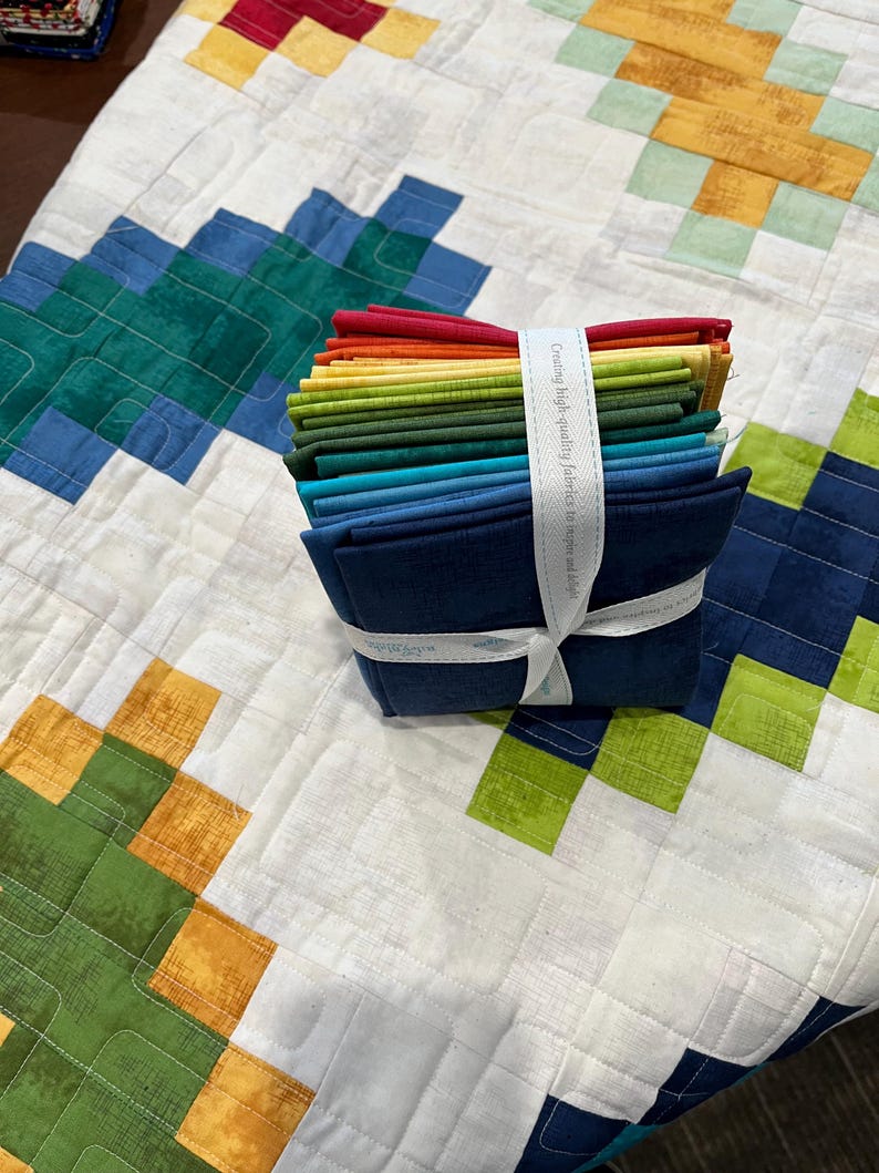 Round Trip Ticket Kit Finishes at 60" X 72" Lap Quilt, Atkinson Design ...