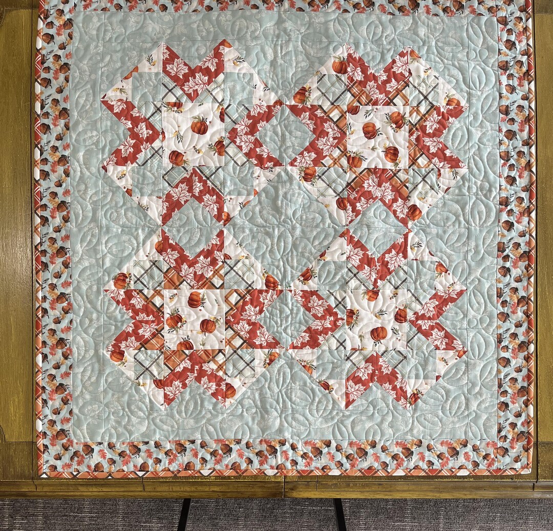 Seasons Come Around Fall Quilt Kit, Finishes 32" X 32" Using Shades of ...