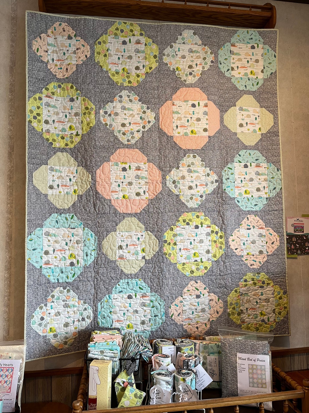 Mixed Bed of Posies Quilt Pattern PDF - Etsy