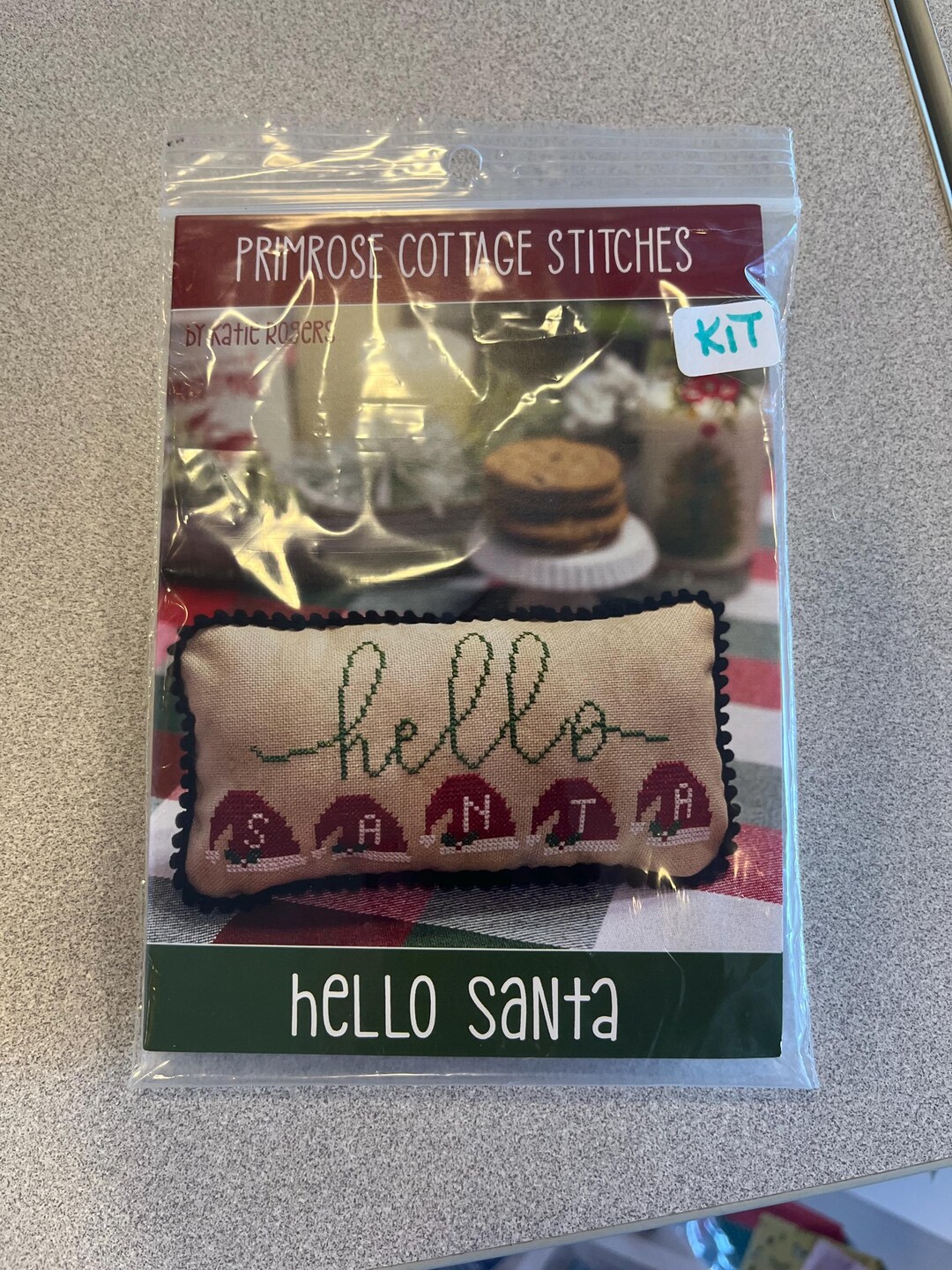 Primrose Cottage Hello Santa Pattern, 14ct Vintage Country Mocha, and ...