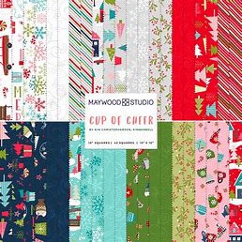 10 Squares 42 Pc Cup of Cheer by Maywood Studio Kimberbell - Etsy