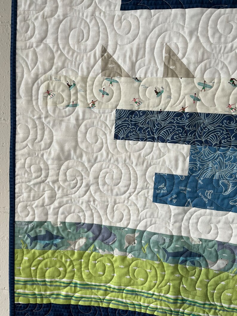 Shorebreak Quilt Shop Sample 40" X 50" Riptide Collection Riley Blake ...