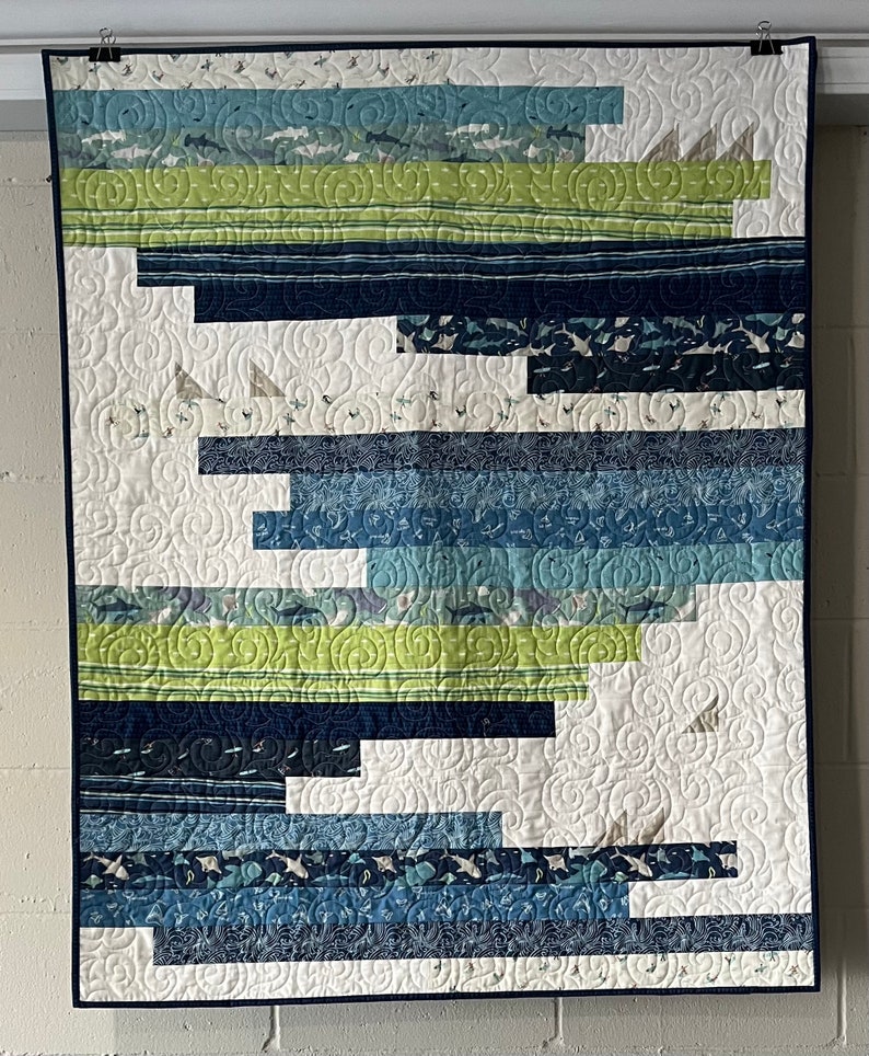 Shorebreak Quilt Shop Sample 40" X 50" Riptide Collection Riley Blake ...