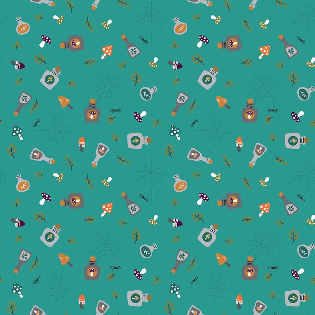 Little Witch Lt Teal Potions by Jennifer Long of Sew a Story for Riley ...