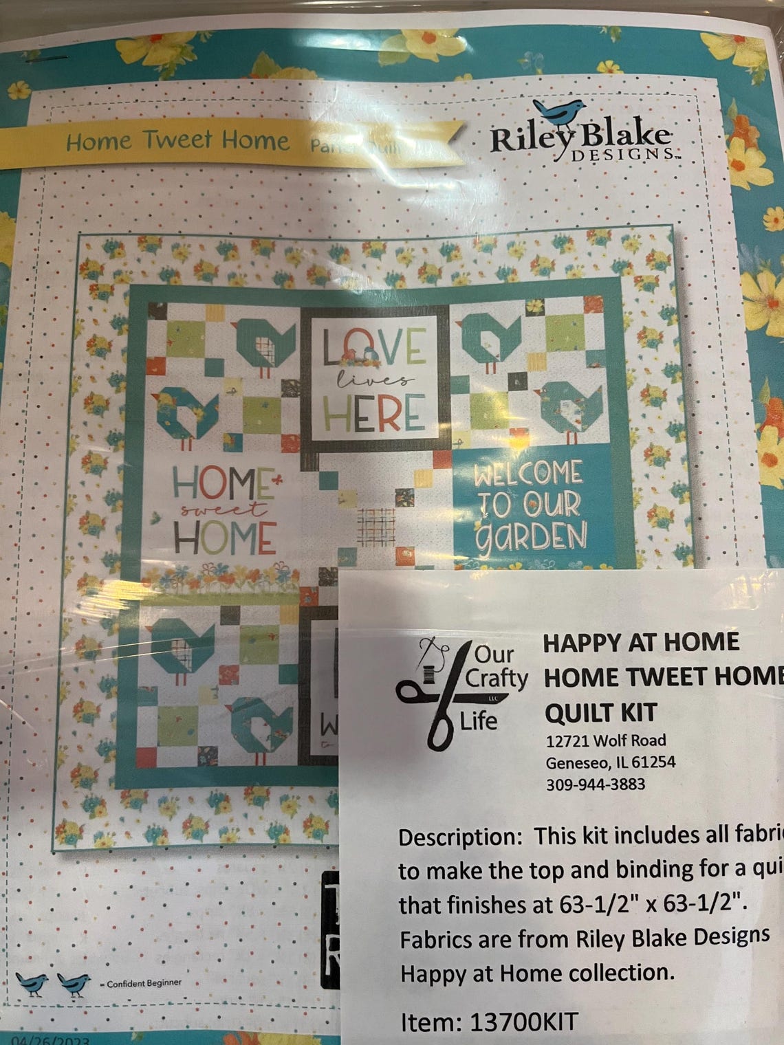 Home Tweet Home Panel Quilt Kit 63" X 63" - Etsy
