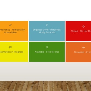 Meeting Room Status Sign - Office Communication Tool - Etsy