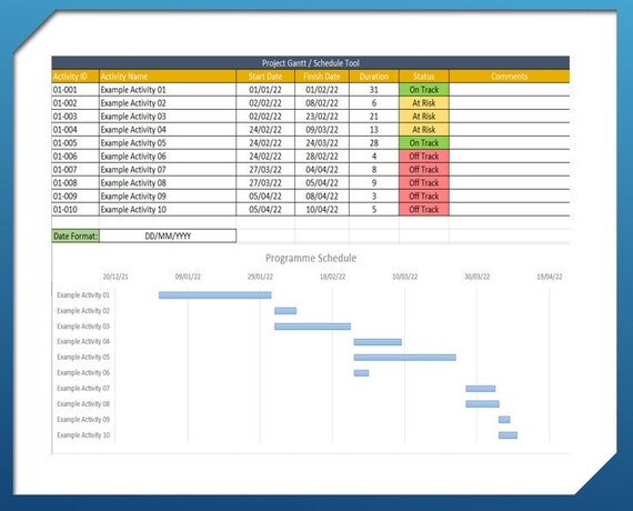 Gantt Chart & Scheduling Tool | Etsy