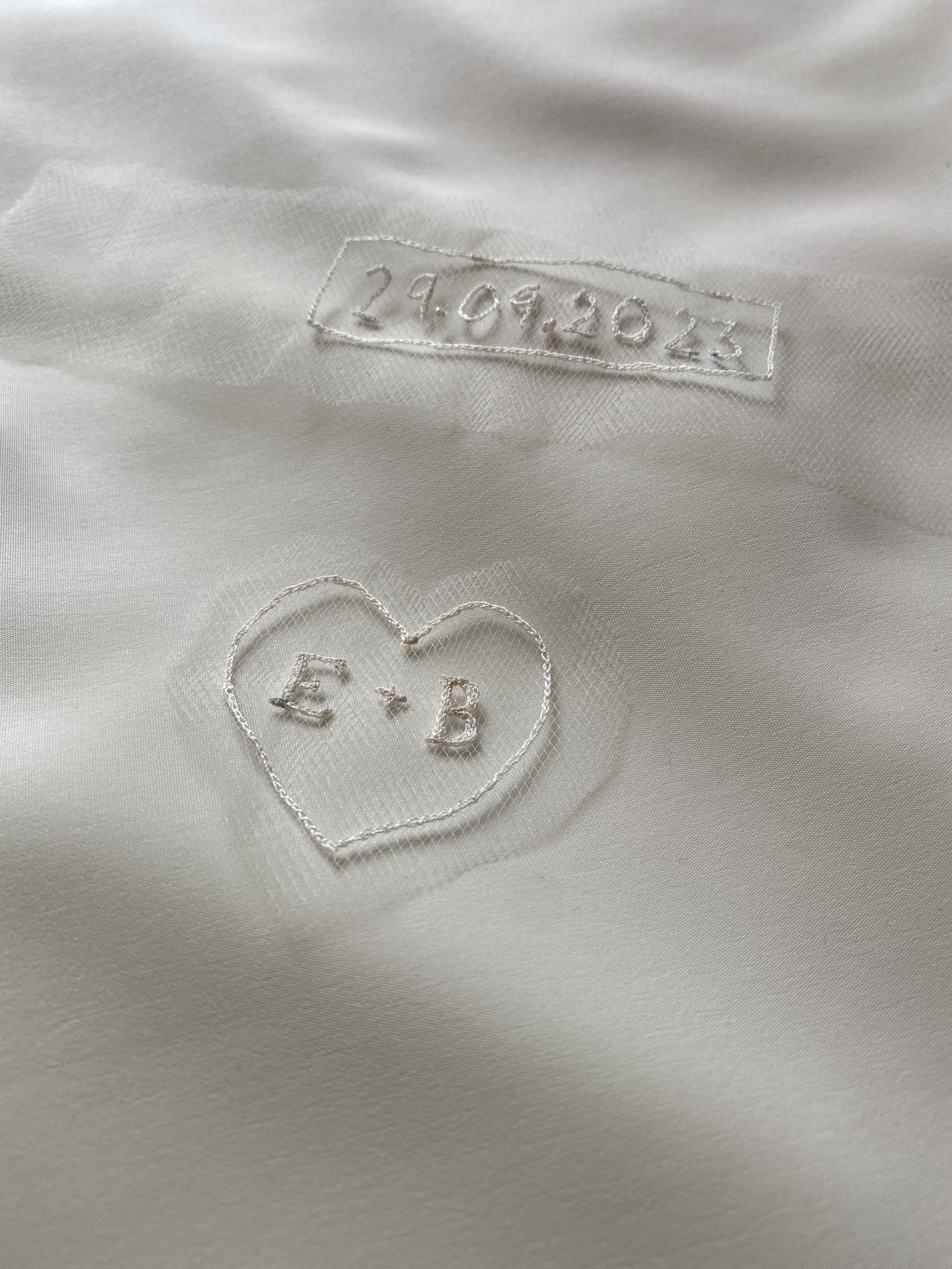 The Essential A Personalised Wedding Dress Appliqué, Handmade Bespoke ...