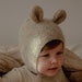 Little Bear Bonnet, Baby Knitted Hat, Baby Bonnet, Photoprops, Alpaca ...