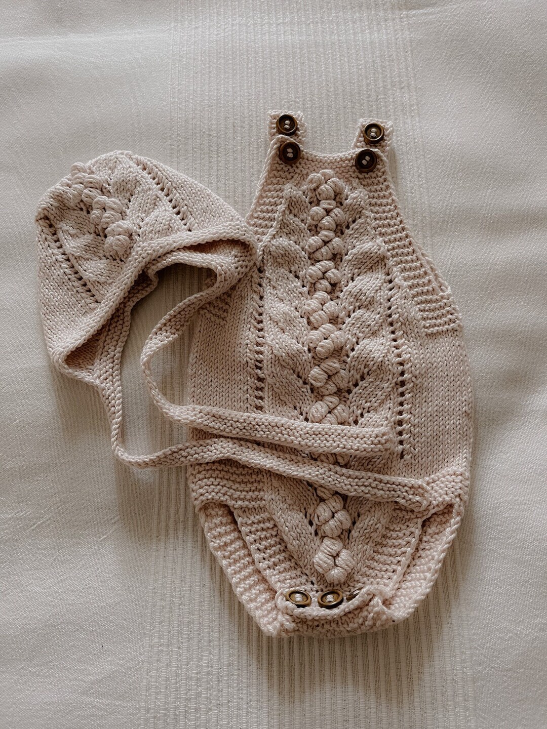 Newborn Gift Set Blueberry Romper and Bonnet Handmade - Etsy