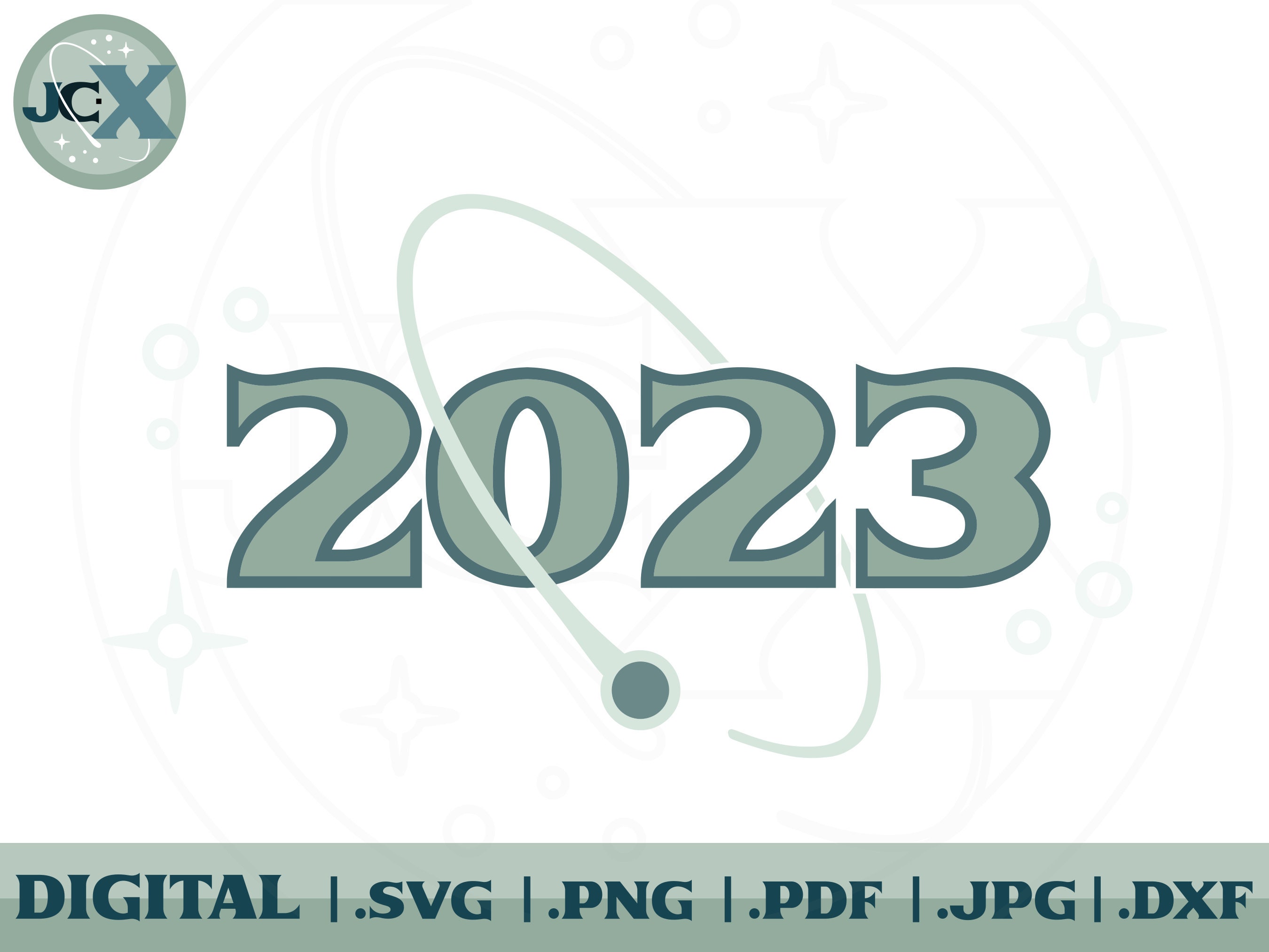 New Years 2023 Layered SVG Clipart - Etsy