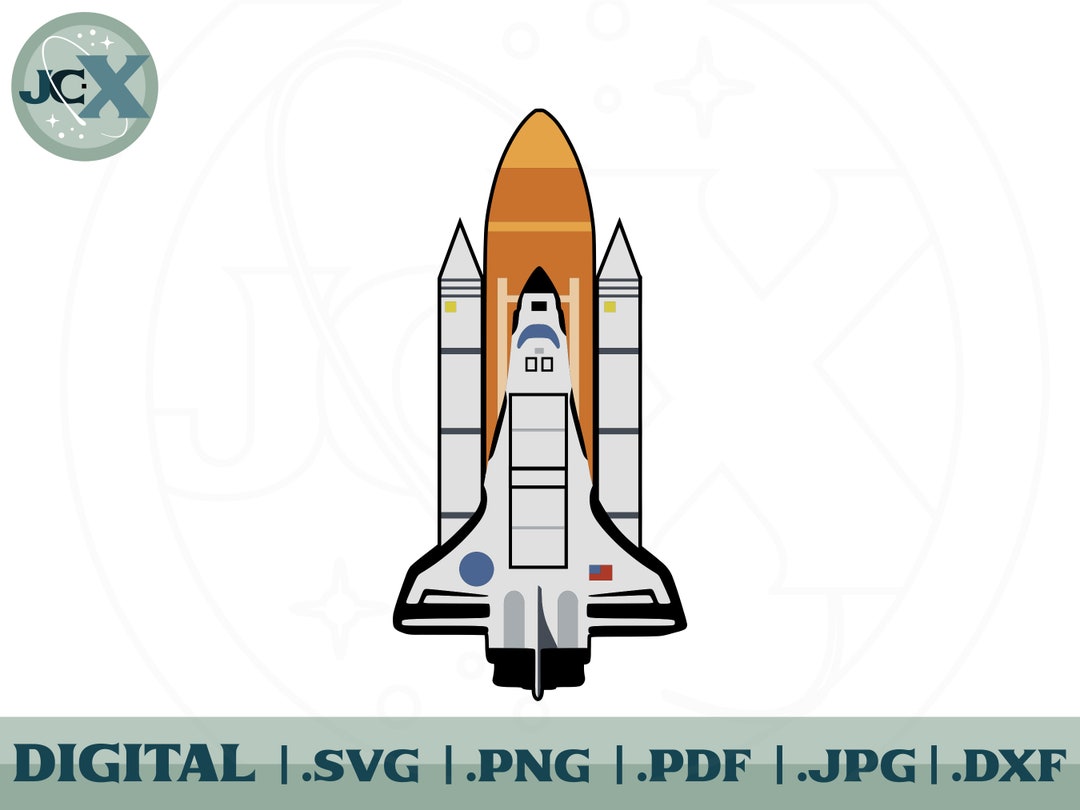 Space Shuttle - Layered SVG - Illustration - Etsy