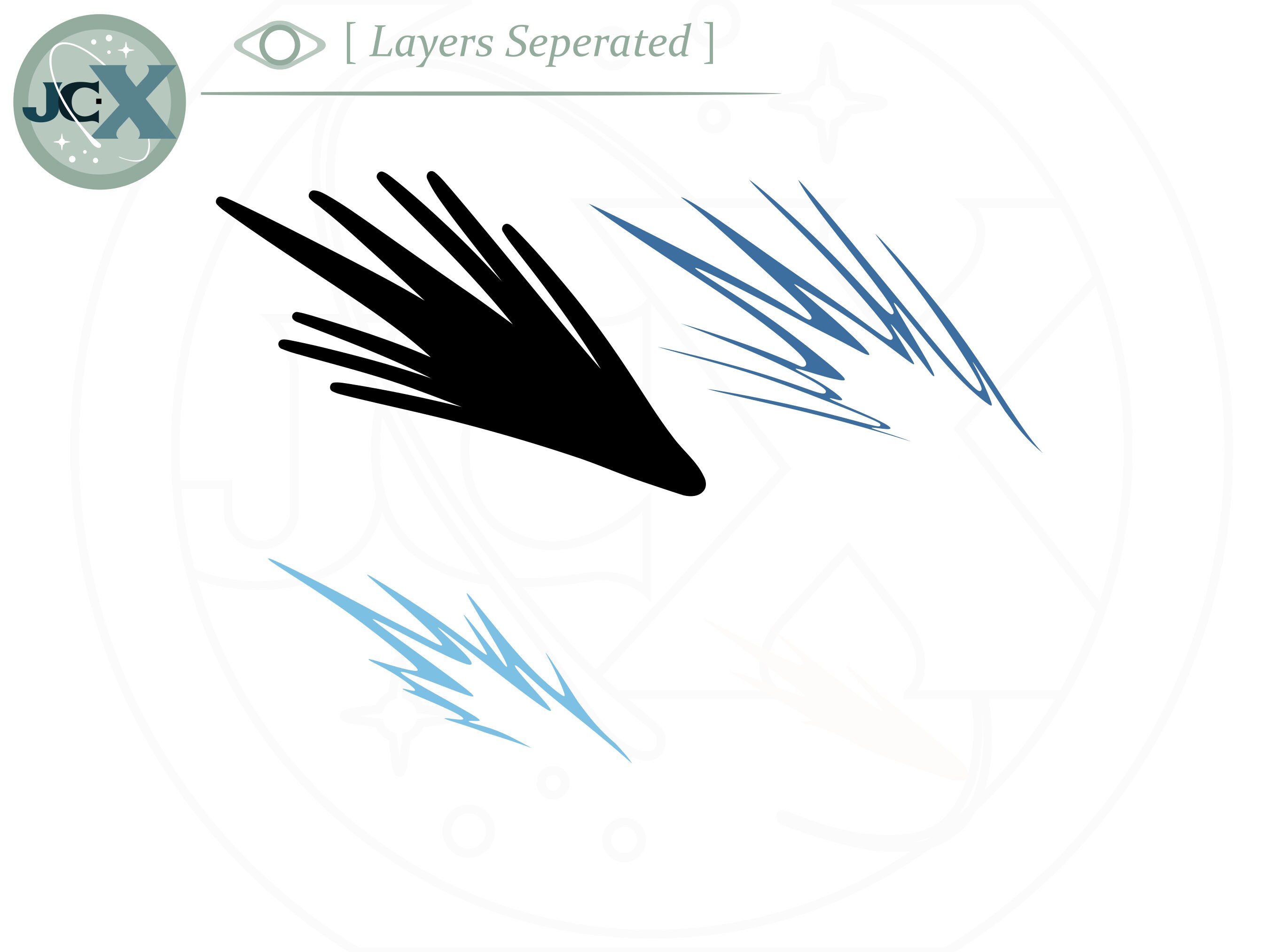Comet - Layered SVG - Clipart - Etsy