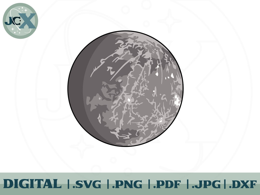 Planet Mercury - Layered SVG - Illustration - Etsy