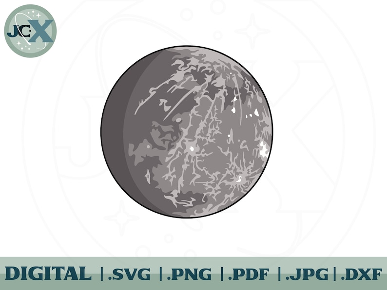 Planet Mercury - Layered SVG - Illustration - Etsy