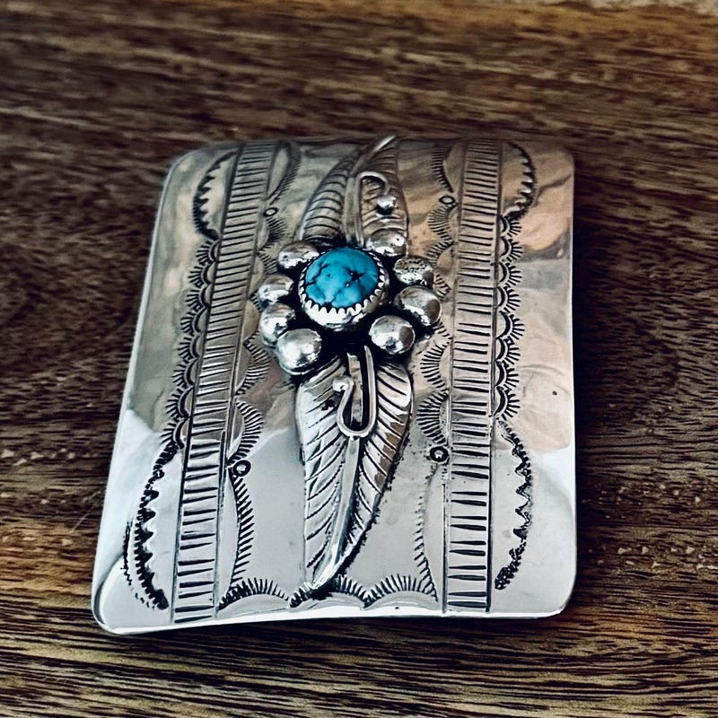 Turquoise Belt Buckle - Etsy