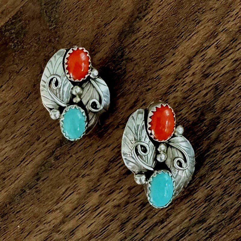 Coral Earrings - Etsy
