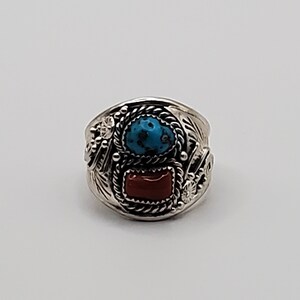 Statement Rings Men Silver Jewelry Native Americans Jewelry Turquoise Mens Large Gemstone Ring ...