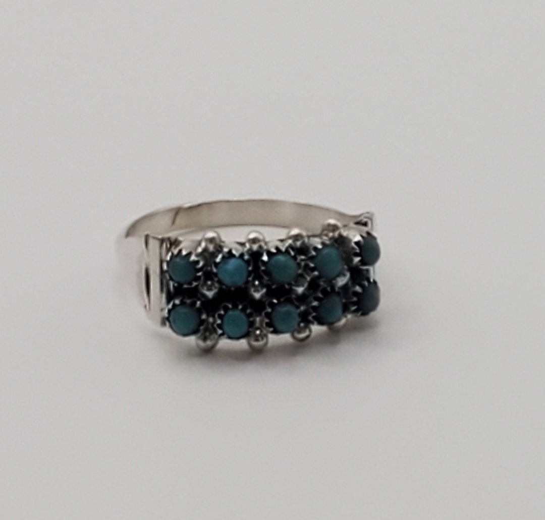 Ring Dainty Turquoise Snake Eyes Ring Turquoise Ring Stacked Jewelry ...