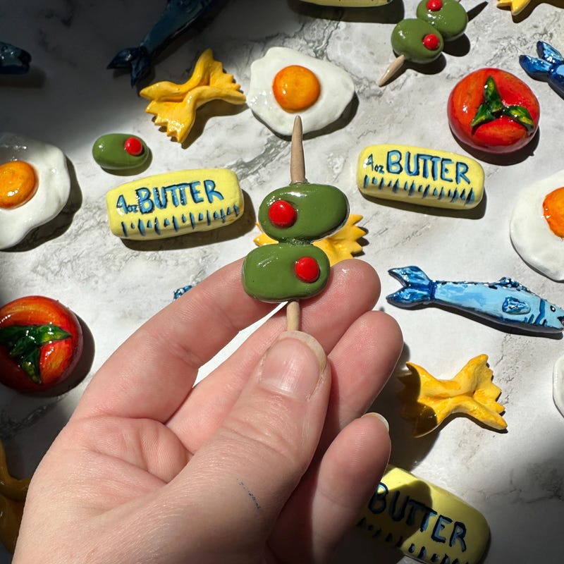 Clay House Refrigerator Magnets - Etsy