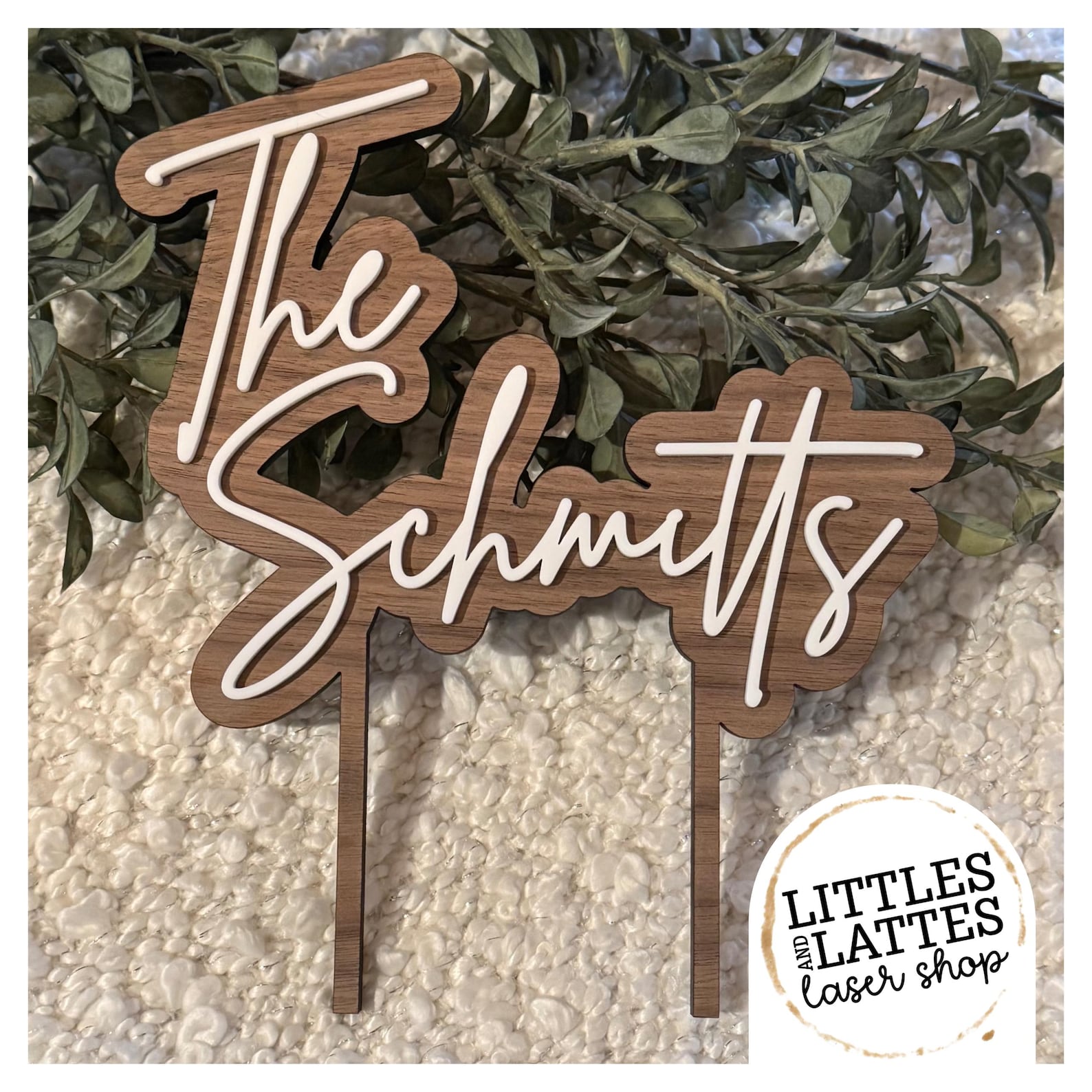 Custom Wooden Cake Topper | Rustic Cake Topper | Wedding Cake Topper ...