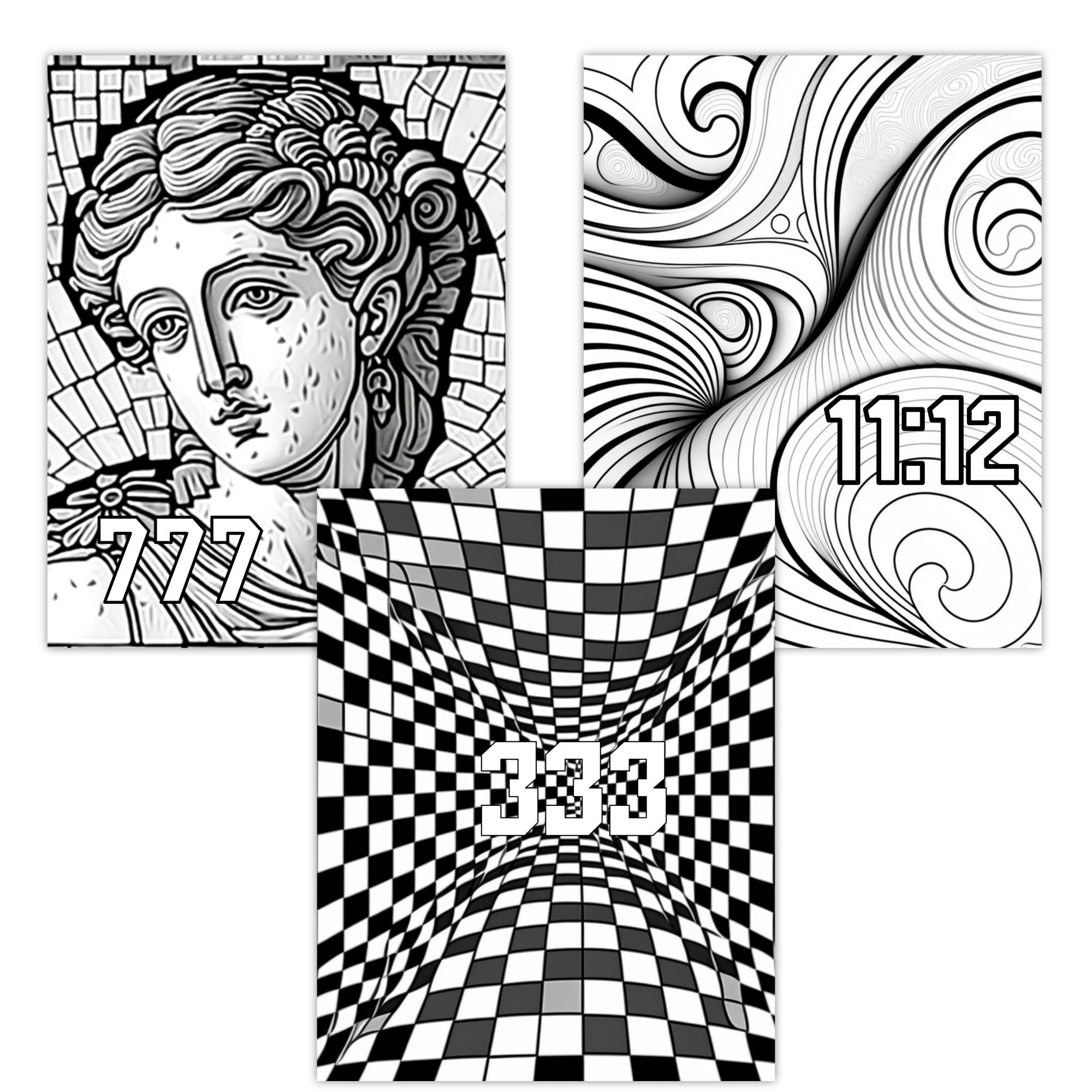 15 Angel Number Coloring Pages - Printable Coloring Pages - Relaxing ...