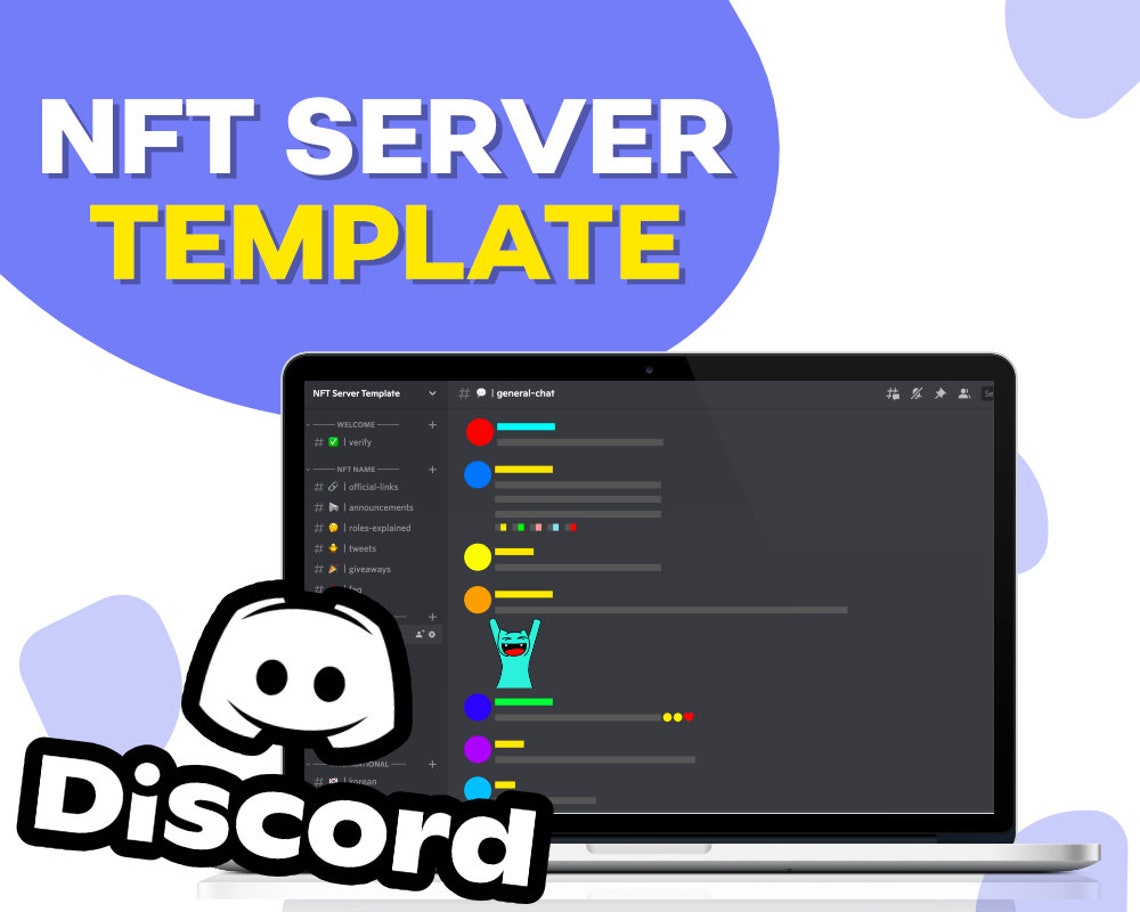 NFT Discord Server Template INSTANT DOWNLOAD - Organized, Aesthetic ...