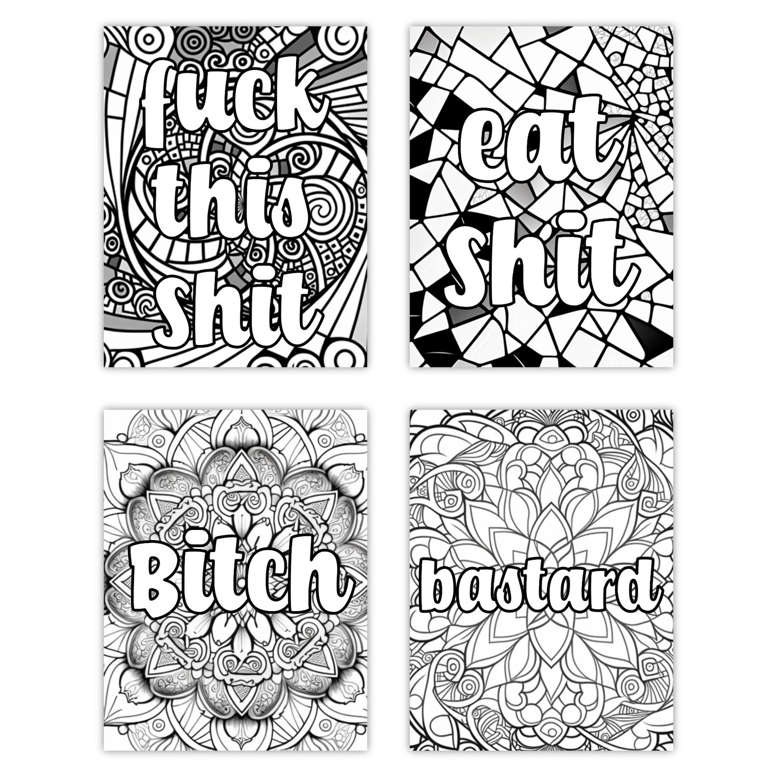 15 Swear Word Coloring Pages - Printable Coloring Pages - Relaxing ...