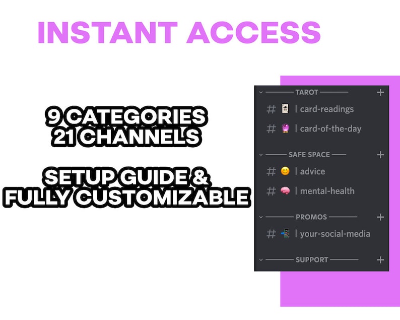 Astrology and Tarot Discord Server Template INSTANT DOWNLOAD ...