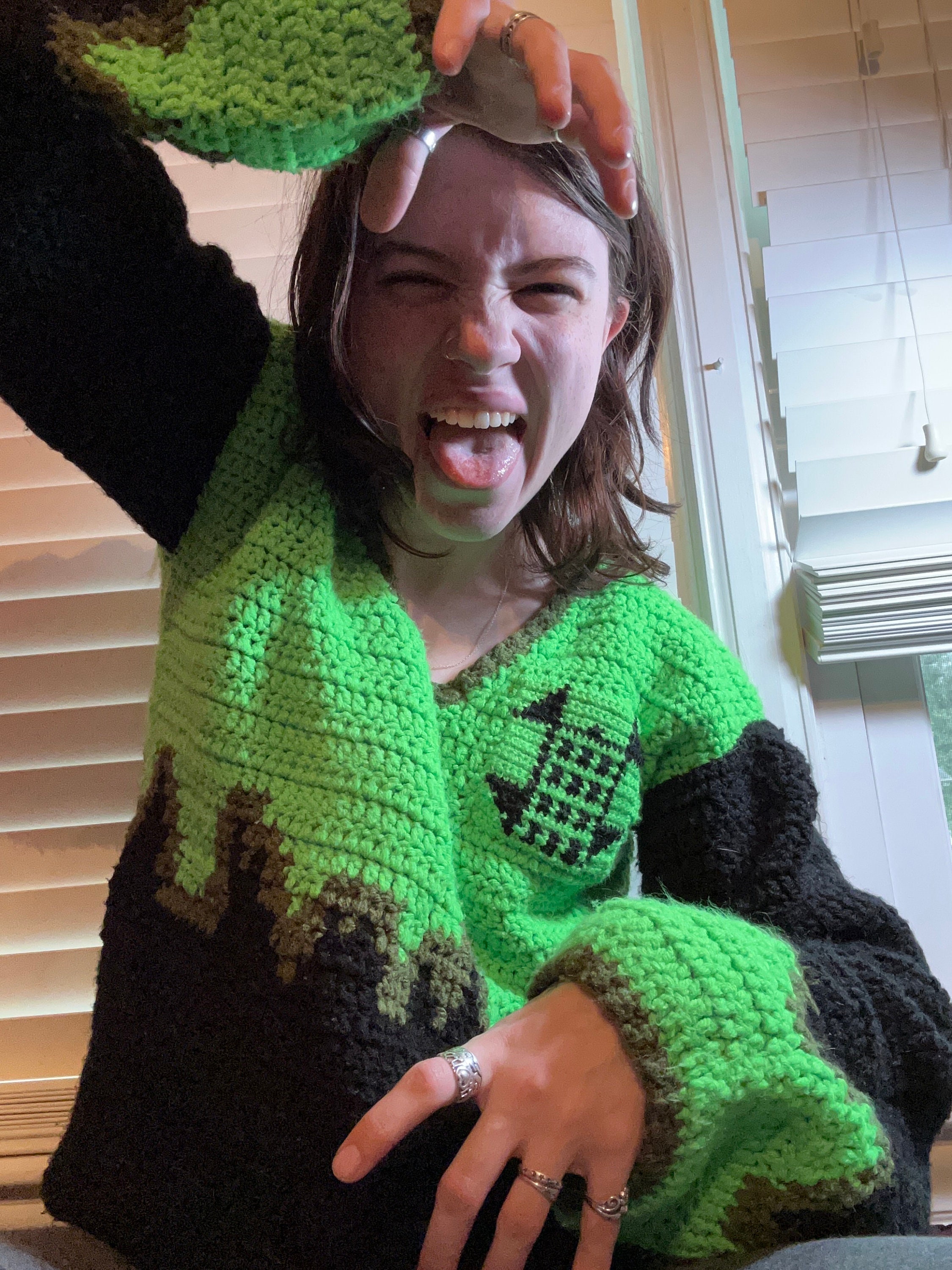 GENERATION LOSS: Charlie Slimecicle Sweater - Etsy