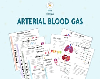 ABG Bundle, ABG Interpretation, Arterial Blood Gas Study Guide, ABG ...