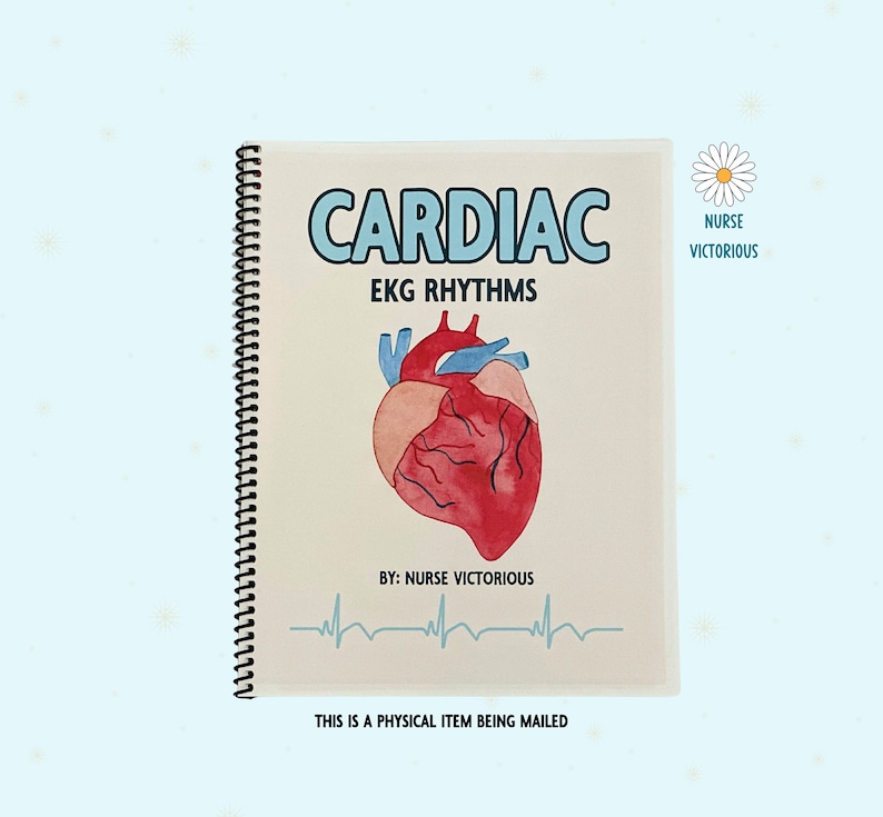 EKG Cheat Sheet: Cardiac Dysrhythmias Study Guide - Etsy