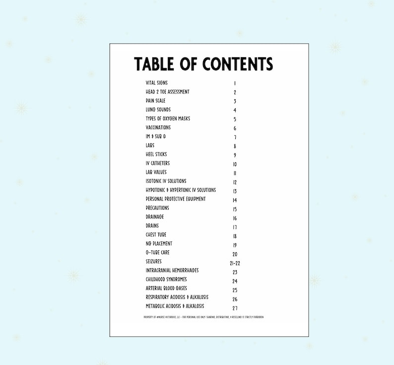 Welcome to Pediatric Spiral Bound Nursing Visual Reference Packet | New ...