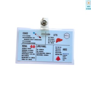 Lab Values Badge Buddy Reference Card - Etsy