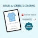 Scrub & Scribbles Coloring |nurses Week| Medical Coloring Book| Adult Coloring Book| Nurse ...