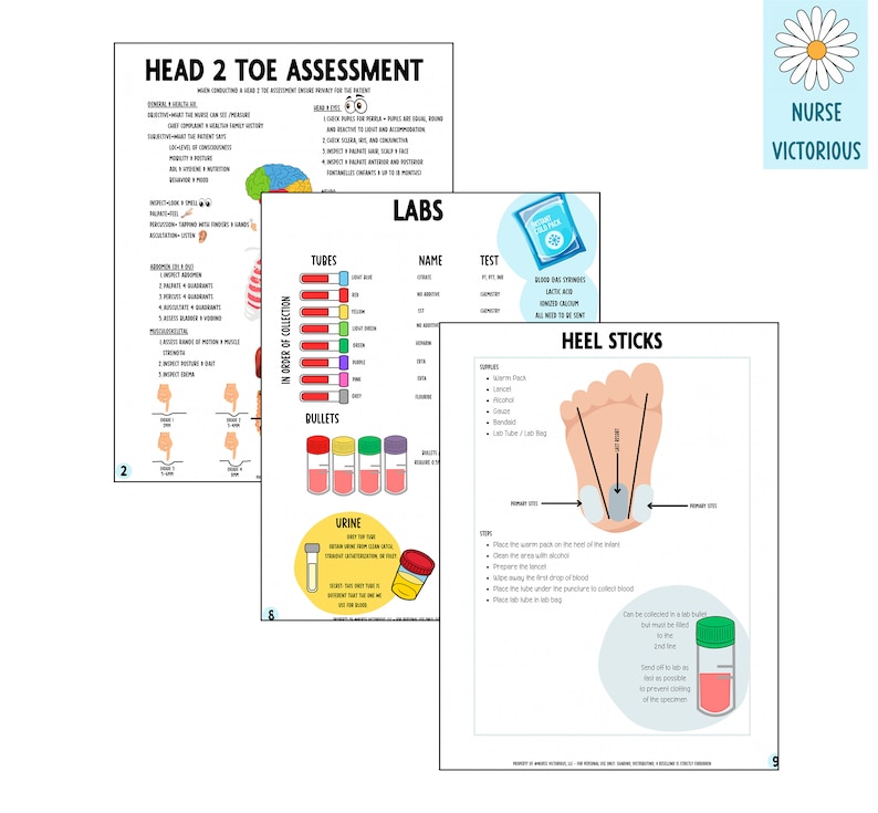 Welcome to Pediatric Nursing Visual Reference Packet |digital Download ...