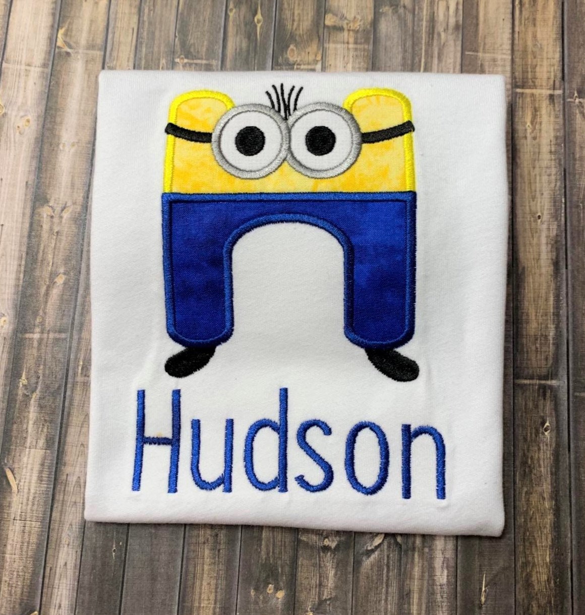 Embroidered Minion Shirt, Monogram Shirt, Embroidery, Personalized ...