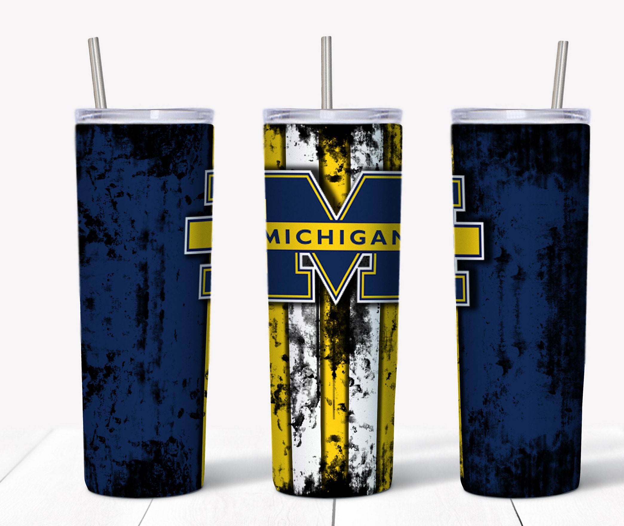 Michigan Wolverines Coffee Tumbler - Etsy