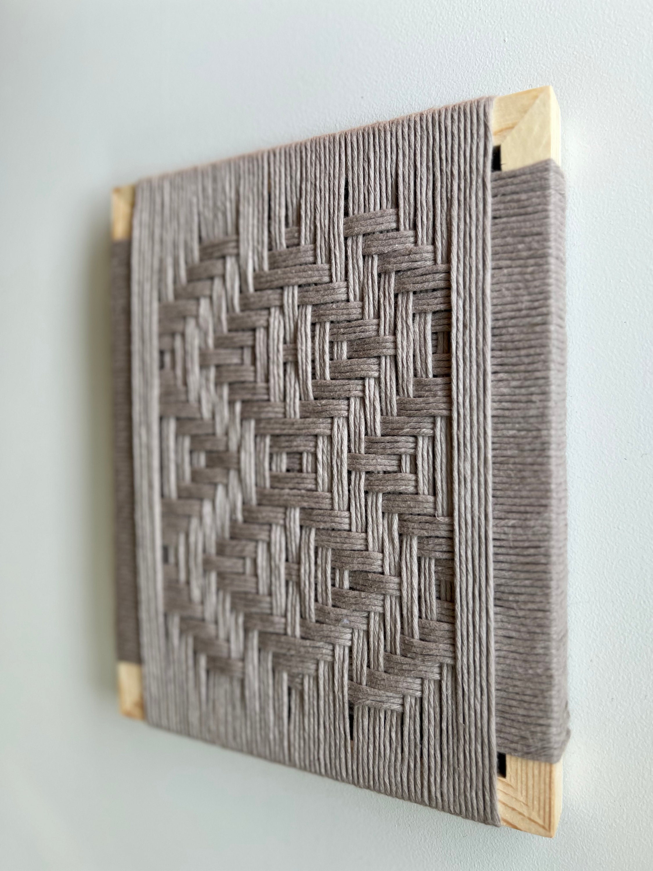 Macrame Woven Frame Wall Hanging - Etsy