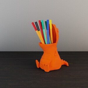 T-rex Dino Pen Holder - Etsy