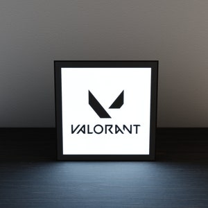Valorant LED Lamp- Night Lamp, Made by 3D Printer, Rgb(changeable Color ...