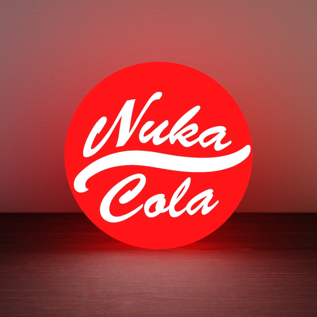 Fallout Nuka Cola LED Lamp - Night Lamp, Made by 3D Printer, Table Top ...