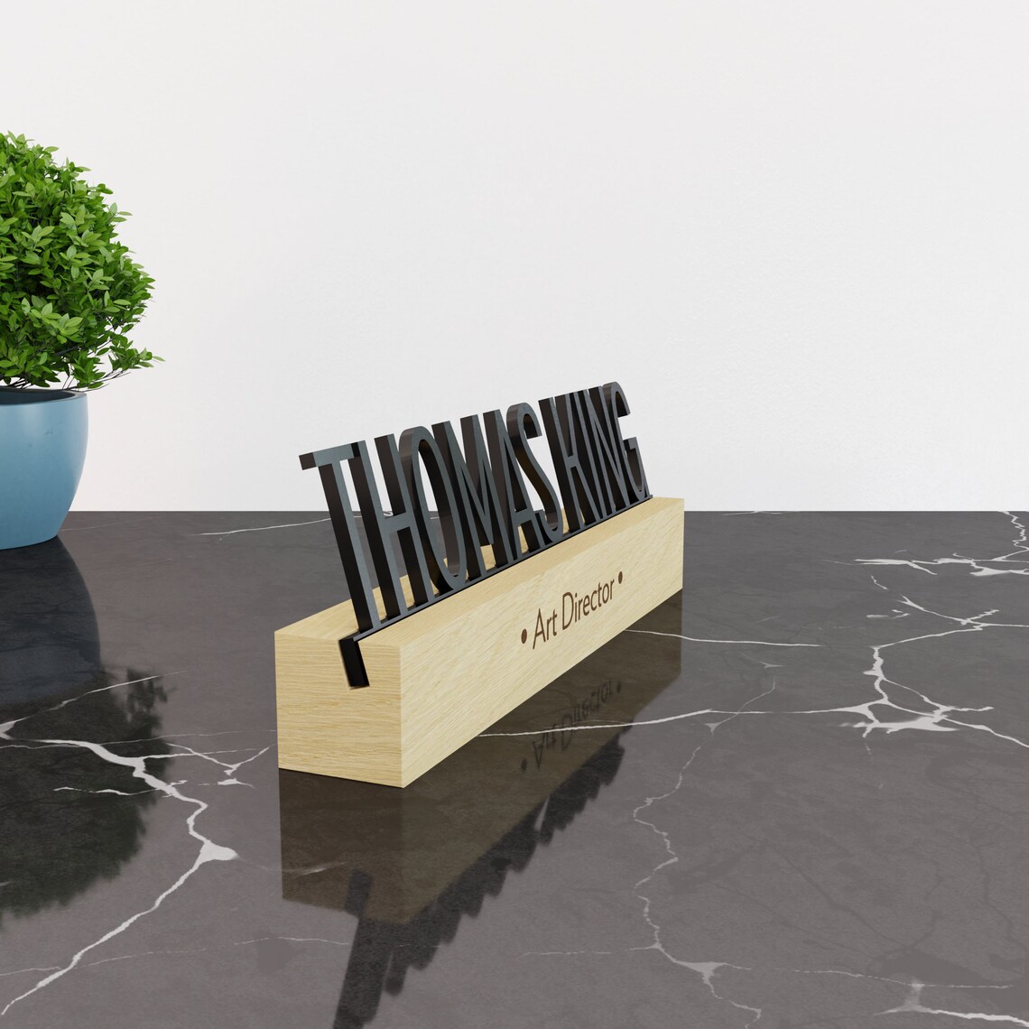 Wood Desk Name Plate, Name Plate for Desk, Desk Nameplate,office Desk ...