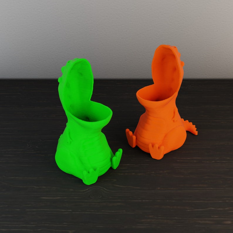 T-rex Dino Pen Holder - Etsy