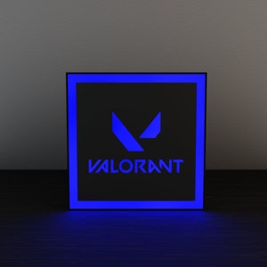 Valorant LED Lamp- Night Lamp, Made by 3D Printer, Rgb(changeable Color ...