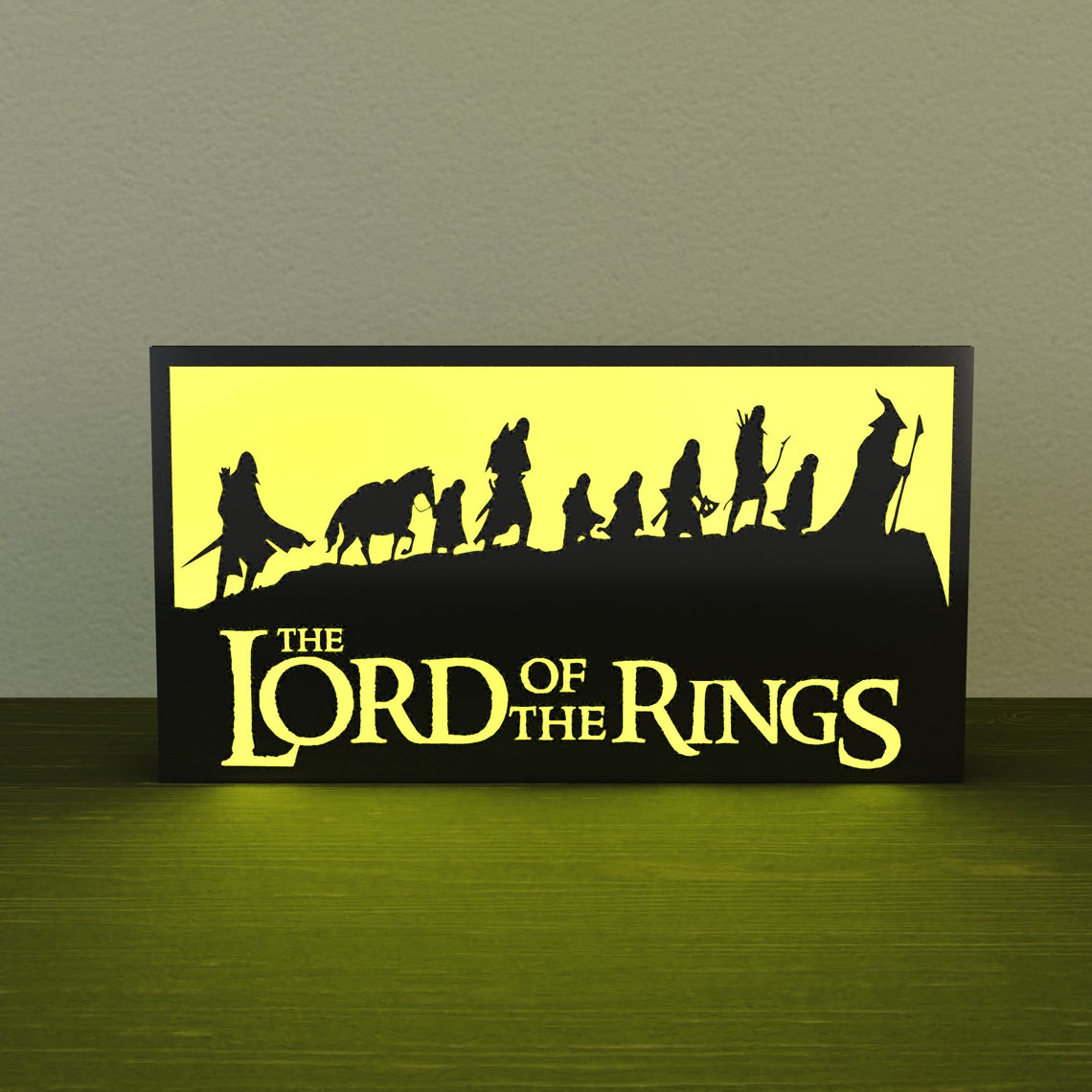 The Lord of the Rings LED Lamp Night Lamp Made by 3D - Etsy