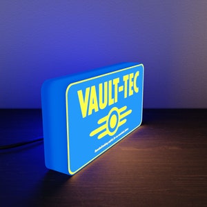 Fallout Vault-tec LED Lamp - Night Lamp, Made by 3D Printer, Table Top ...